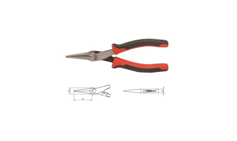 Mini electronics pliers long nose smooth jaws - B.Tech Tools