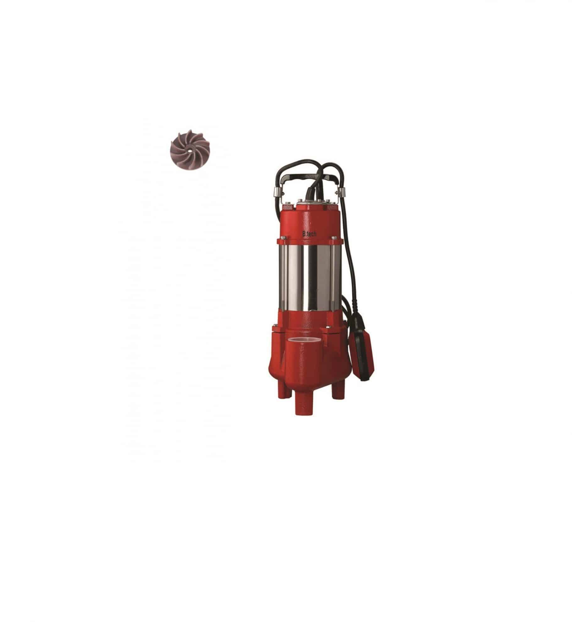 Submersible pump 1500W LD 600 Height 13 Discharge - B.Tech Tools