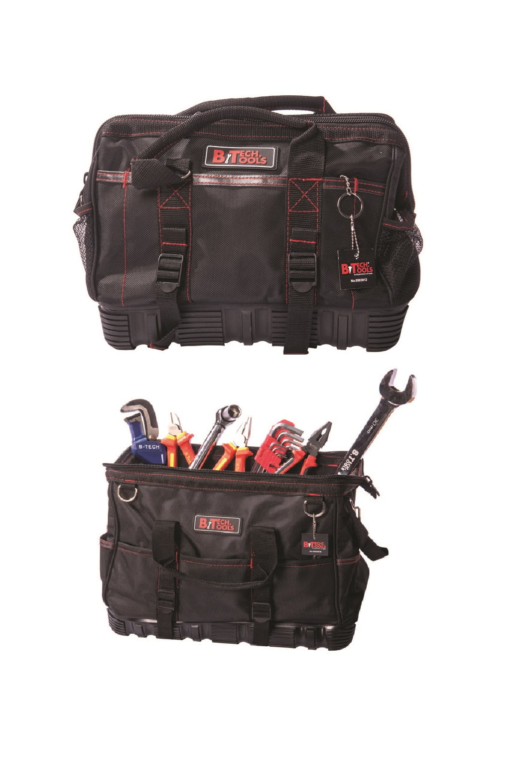 12" Tool Organizer with External Compartments - Hard Bottom - B.Tech Tools