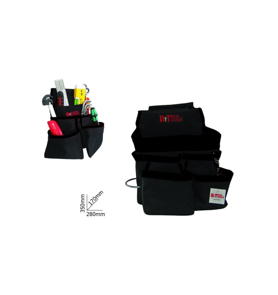 Massive builders' pouch - separate compartments - B.Tech Tools